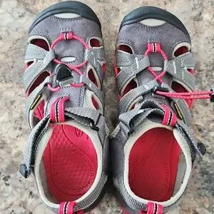Keen | Shoes | Keen Size 3 Boys Gray And Red Closedtoe Sandals | Poshmark
